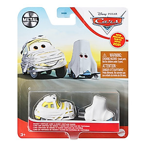 Disney Cars Toys and Disney Cars Toys Toys Mummy Costume Luigi & Ghost Costume Guido, Miniature, Collectible Racecar Automobile Toys Based on Cars Toys Movies, for Kids Age 3 and Older, Multicolor