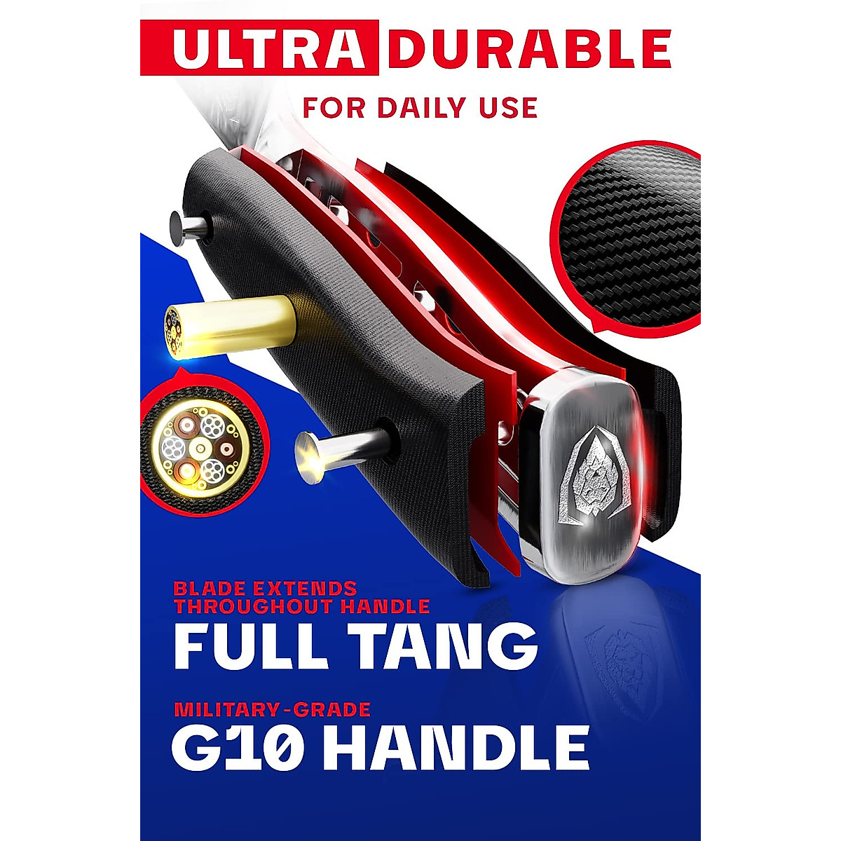 Dalstrong Slicing Knife - Offset Blade Carving Knife - 12 inch - Shogun Series ELITE - Japanese AUS-10V Super Steel Kitchen Knife - G10 - Damascus - Vacuum Treated - Sheath - Bread Knife, Meat Slicer