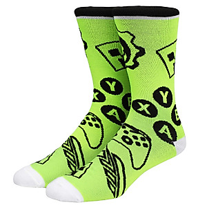 Bioworld Xbox Evergreen 3 Pack Crew socks for men