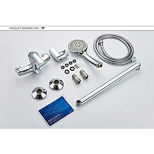 Kitchen Taps 1 Set Bathtub Faucets Chrome Brass Cold and Hot Water Mixer Chrome Finished Tap Shower Bathtub Faucet Single Handle