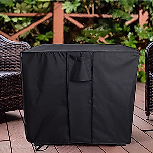Youlvy Outdoor Trash Can Cover for Suncast 33 Gallon Hideaway Resin Trash Can,Outside Waterproof Trash Can Cover - 17 x 16.5 x 32 Inch