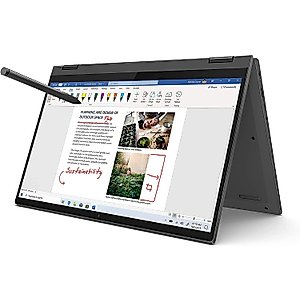 Lenovo Flex 5 14" 2-in-1 Touchscreen Laptop - AMD Ryzen 7 5700U 16GB DDR4 3200MHz RAM 512GB PCIe TLC M. Solid State Drive 82HU002YUS (Renewed)