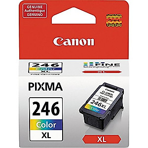 Canon CL-246XL Color Ink Cartridge & Two PG-245XL Black Cartridge Fine Ink Cartridge
