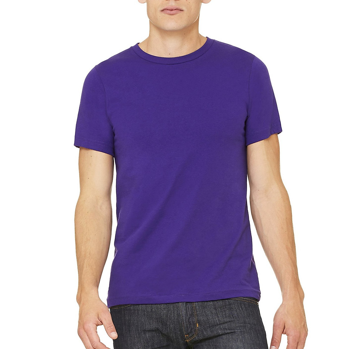 Bella Canvas Unisex Jersey Short Sleeve Tee, Team Purple, Large