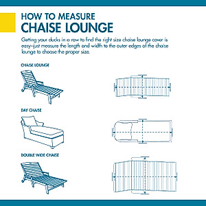 Duck Covers Classic Accessories Ultimate Waterproof Patio Chaise Lounge Chair Cover, 78 Inch