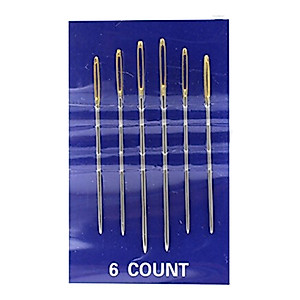 Rurah 6 pcs Set Big Eye Needles Large Hole NOT Sharp Sewing Kniting Embroidery Tool Hand DIY Needlework Plus