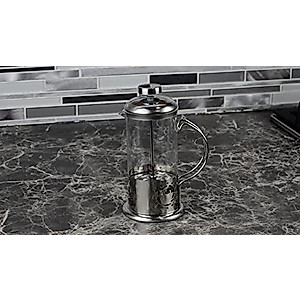 French Press Single Serving Coffee Maker, Small Affordable Coffee Brewer with Highest Filtration, 1 Cup Capacity (12 fl oz/0.35 liter)