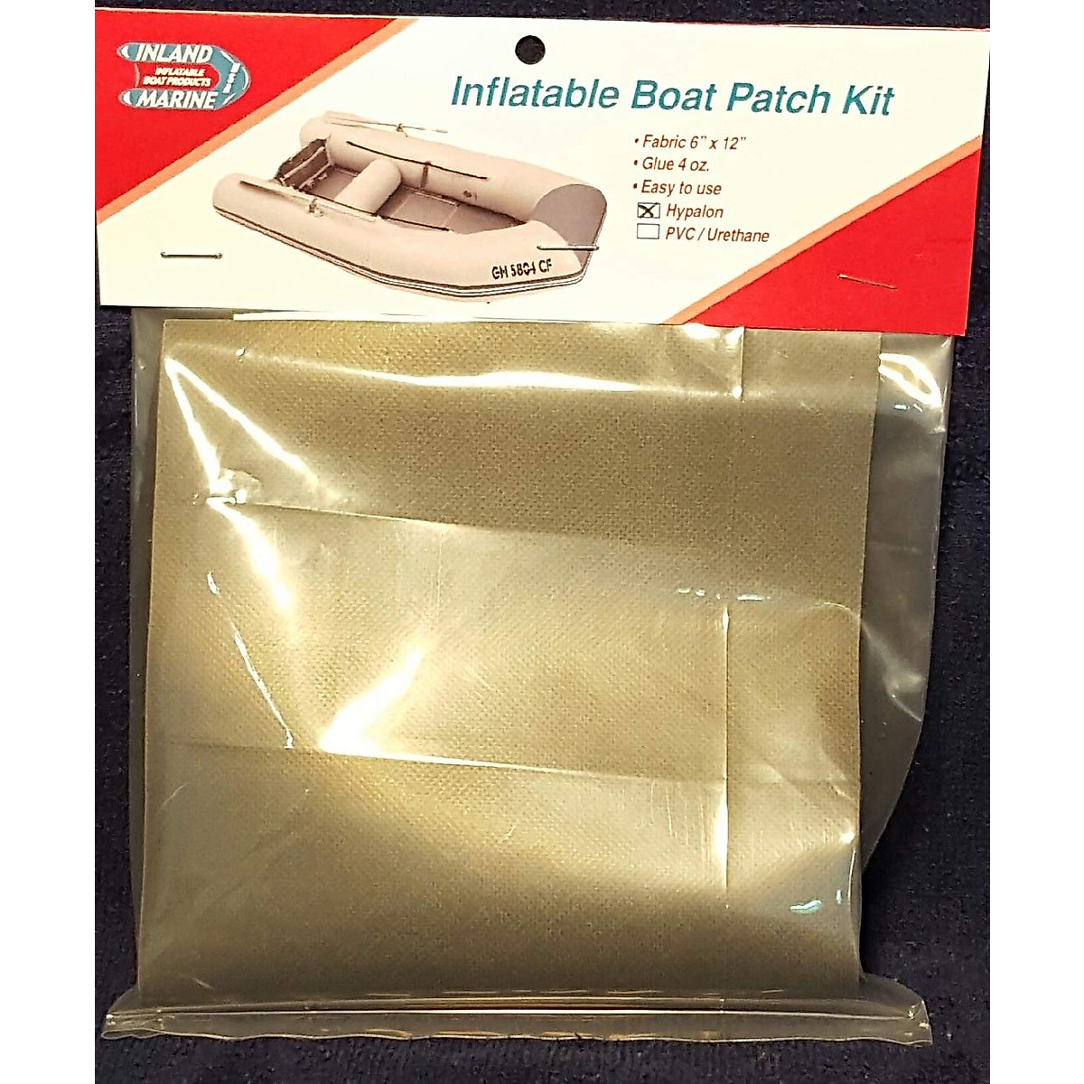 Inland Marine USA Inflatable Boat, Dinghy and Raft Patch Kit (Hypalon)
