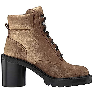 Marc Jacobs Women's Crosby Hiking Boot Ankle, Gold, 36.5 M EU (6.5 US)