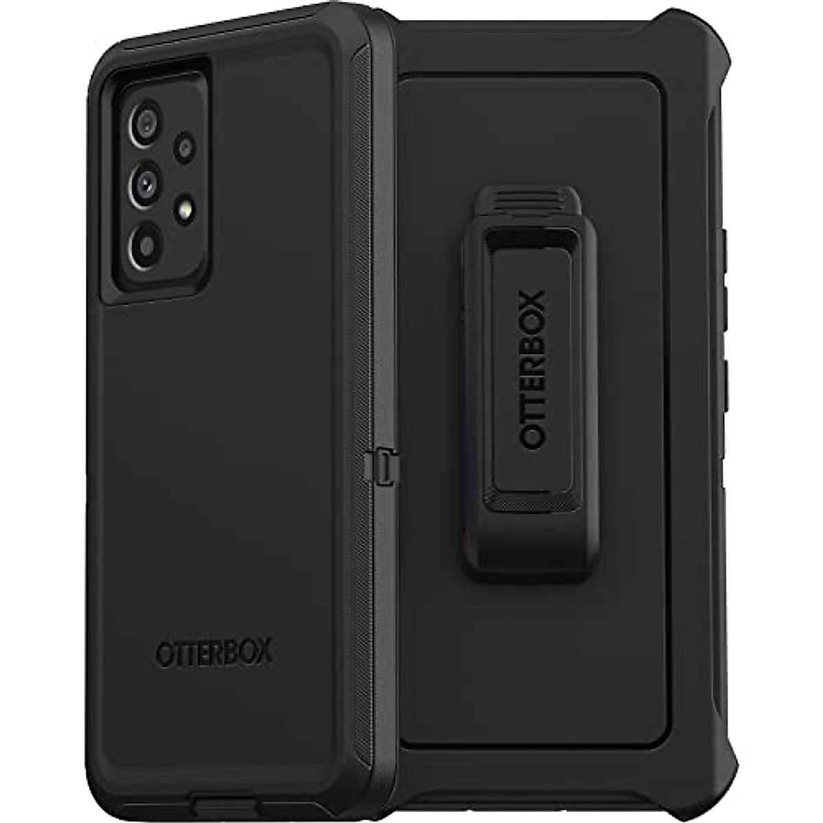OtterBox Samsung Galaxy A53 5G Defender Series Case - BLACK (Non-retail/Ships in Polybag) Rugged & Durable, with Port Protection Includes Holster Clip Kickstand