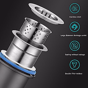 Free Standing Stainless-Steel Single Bowl, Commercial Restaurant Kitchen Sink Set W/Faucet Drainboard,Utility Sink Free Standing Single Bowl Kitchen Sink (120cm)