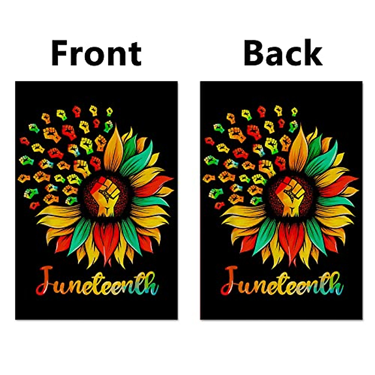 Rainlemon Juneteenth Garden Flag June 19 1865 African American Emancipation Black Freedom Celebration Yard Outdoor Decoration Sign