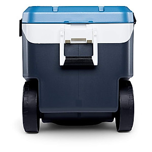IGLOO Outdoor Maxcold Latitude 90 Cool Box, Gris foncé/Bleu, 85 Liter