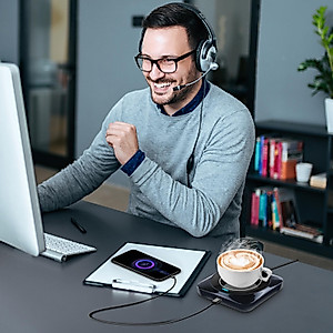 USB Coffee Warmer, Mug Warmer for Desk, Candle Warmer, Coffee Cup Warmer with Auto Shut Off