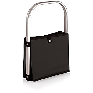 ONIVA - a Picnic Time brand Urban Basket Collapsible Tote, Utility Tote Bag, Folding Reusable Grocery Bag with Handle, (Black)