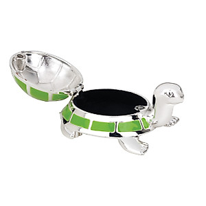 Reed & Barton 9136 Jungle Parade Silverplate Turtle Tooth Fairy Box