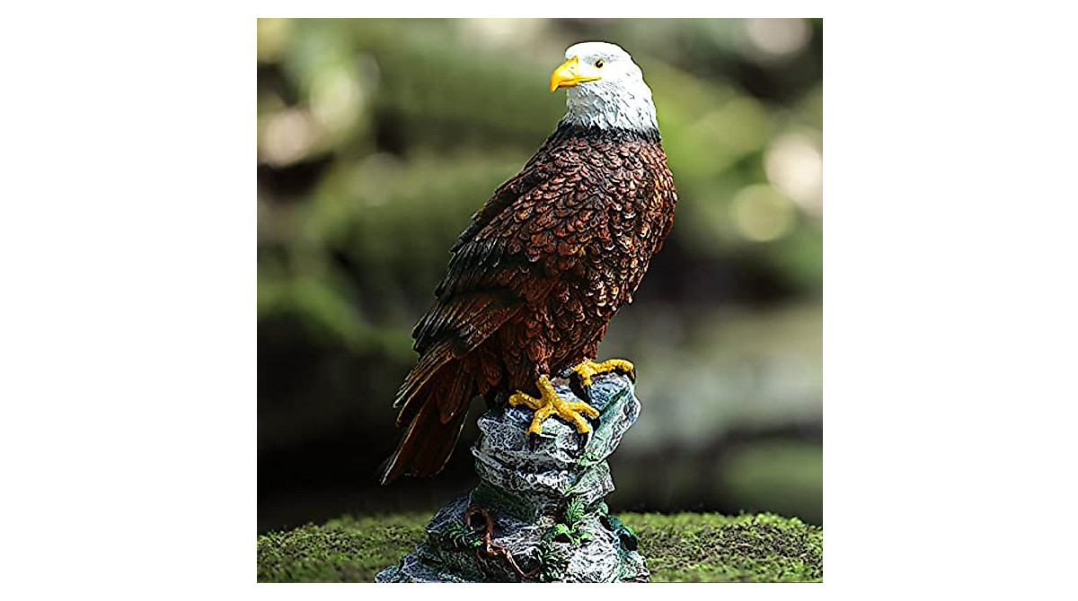 Resin Eagle Statue for Garden & Outdoor Decor | Durable & Hand-Painted