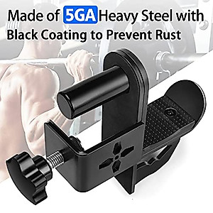 BRTGYM J Hooks Power Rack for 2x2 Squat Rack Power Cage with 1" Holes, 1000lbs Capacity J Cups, 5GA Steel Constructed