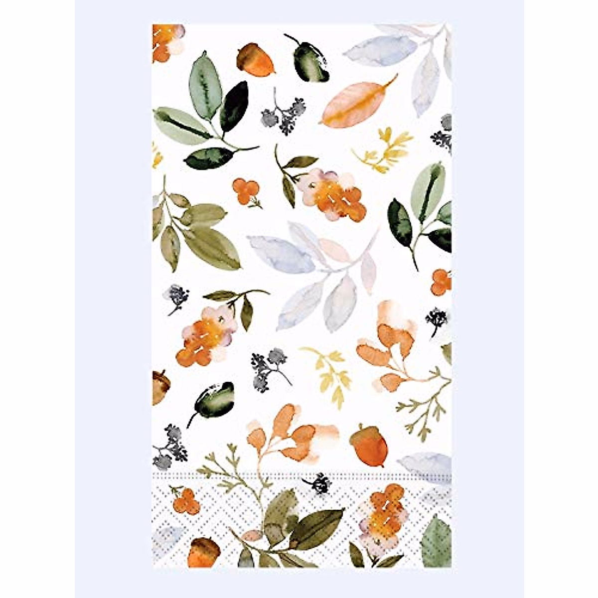 Paper Hand Towels Fall Bathroom Decor Fingertip Towels Guest Towels Disposable, Decorative Paper Napkins, Rustic Decor Greenery, Pak 30