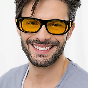 Bloomoak Polarized Fit Over Night Driving Glasses/ 2023 Updated AR-Coated Anti Glare…