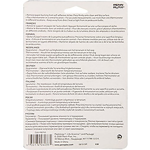 Penn-Plax Reptology Reptile Hygrometer Humidity and Temperature Sensor Gauges | Maintain a Healthy Environment for Your Pets