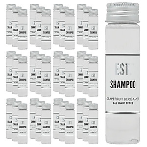 World Amenities EST. Shampoo with Grapefruit-Bergamot fragrance, Biodegradable/Recyclable Bottle with Screw Top, 1.41oz / 40ml, Pack of 48
