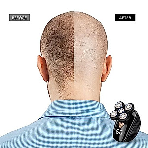 Pamasana Head Shavers for Bald Men, Electric Shavers for Bald Head Cordless, Bald Head Shavers, Electric Shaver, Rechargeable Rotary Shaver for Men, Waterproof Rotary Shaver Grooming Kit