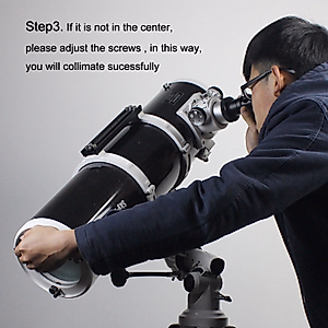 Solomark Cheshire Collimating Eyepiece Metal Body with Crosshair 1.25 Inch Fitting Short