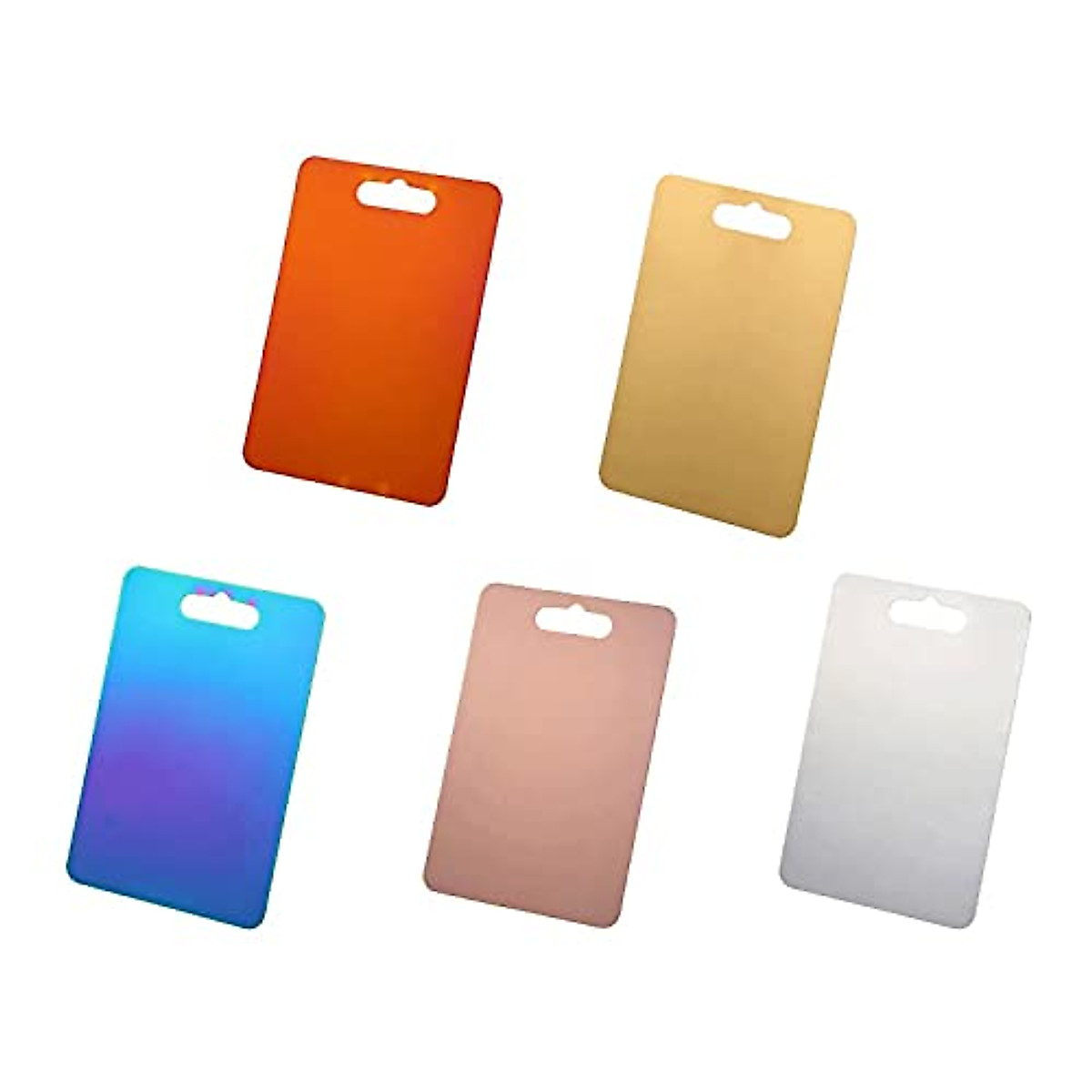 GULRUH Wood Cutting Boards for Kitchen, 1PCS Stainless Steel Durable Chopping Board Non-Slip Kitchen Cutting Board Vegetable Meat Tools Kitchen Washable Chopping Blocks (Color : Rainbow-1PCS)