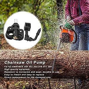 01 Oil Pump Assembly, Oil Pump Replacement, Garden Tool Parts, 2 Set Durable Easy to Install for Chainsaw Garden