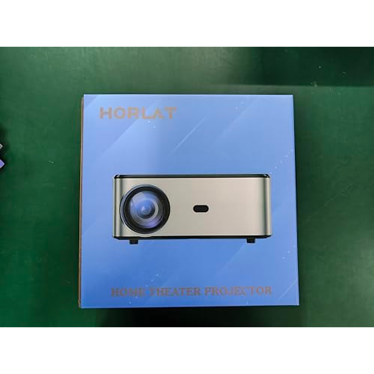 HORLAT Projector with 5G WiFi and Bluetooth, 550 ANSI Full HD 1080P Outdoor Projector 4K Support, Auto/4P/4D Keystone & 50% Zoom, Movie Projector Compatible with Phone/Laptop/TV Stick/PS5