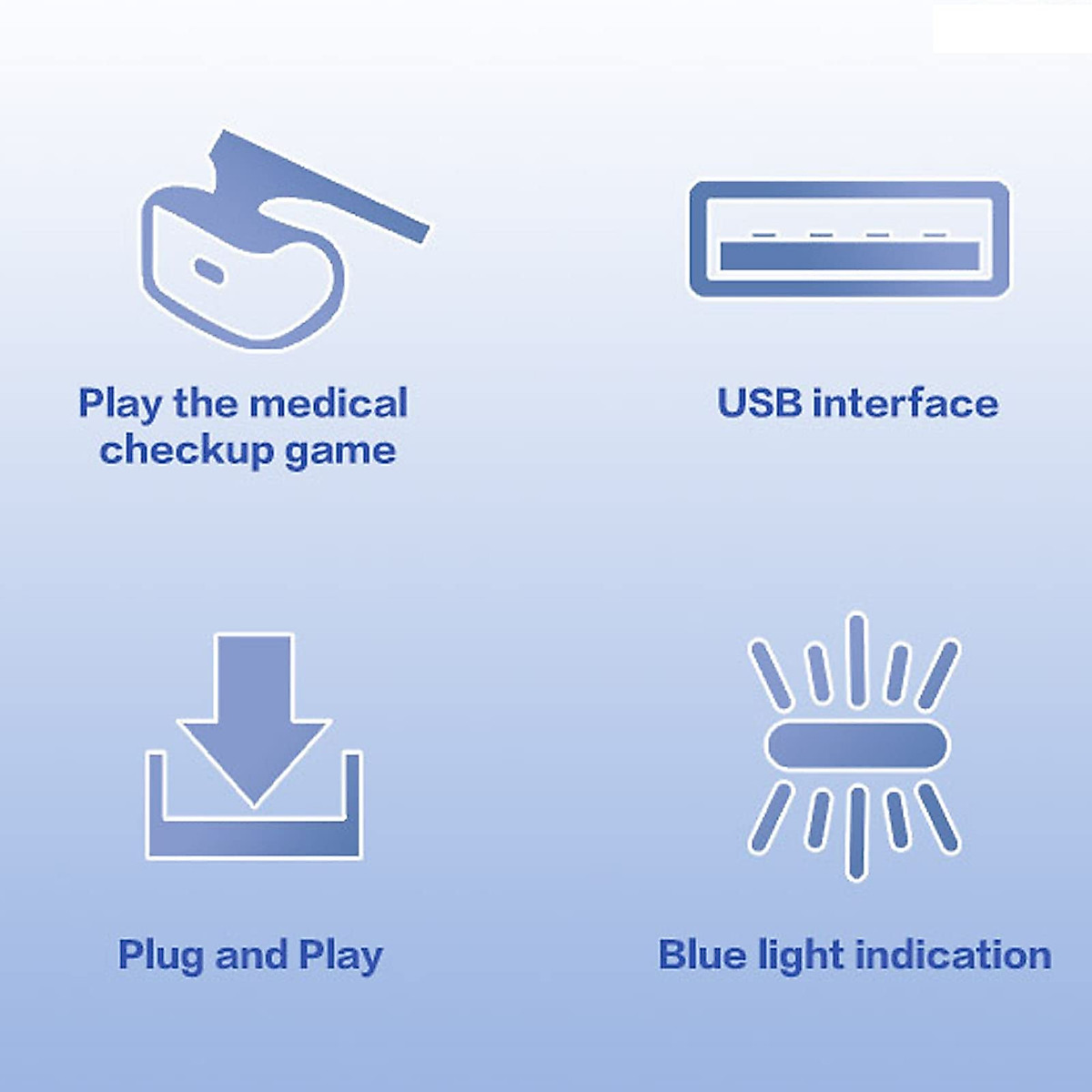 Game VR Adapter with LED Indicator Design Power On Blue, USB3.0 Connection Port Stable, Host VR Conversion Cable, Plug and Play Suitable for Playing Physical Games