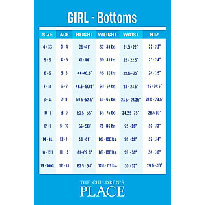 The Children's Place girls Active Foldover Waist Pants, Black Single, Large US