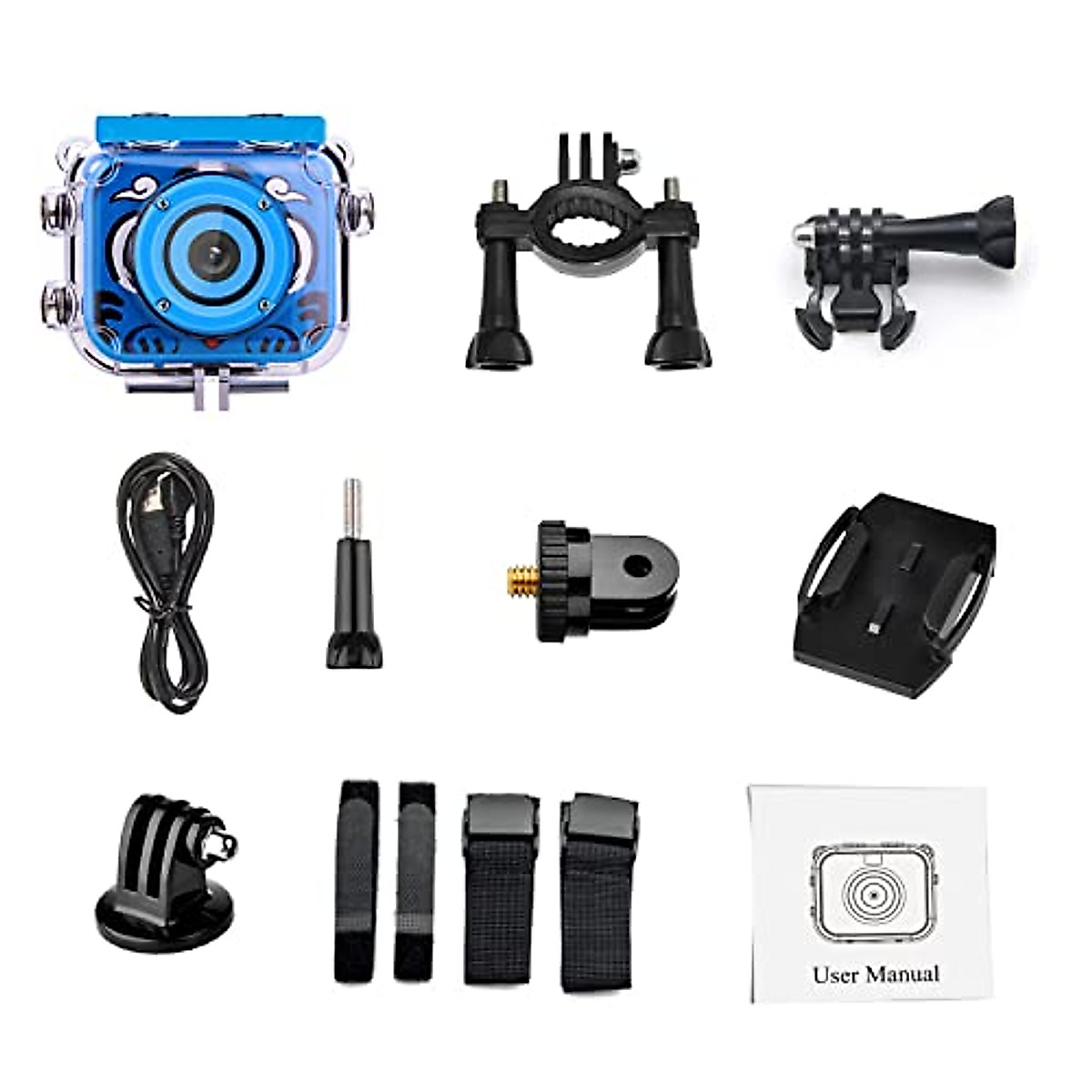 Underwater Camera for Kids, Digital Camera for Boys and Girls, Point and Shoot Digital Cameras for Students, Teens with LCD Screen, Full HD 1080p Rechargeable Electronic Mini Camera