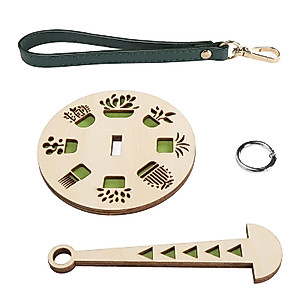 Portable Wrist Yarn Holder for Knit Crochet Enthusiast, Crochet Organizer to Prevent Yarn Tangling Misalignment, Mini Minder Wood Yarn Caddy