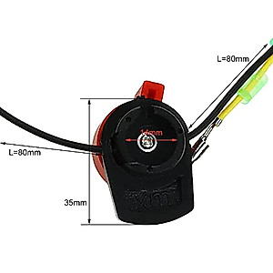 FLYPIG ON Off Engine Stop Kill Switch for Honda GX120 GX160 GX200 GX240 GX270 GX340 GX390 36100-ZE1-015
