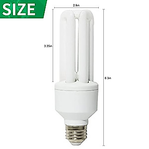 LUCKY HERP UVA UVB Light Bulb for Birds 2.4 UVB 20W Compact Flourescent Lamp for All Kinds Captive Birds