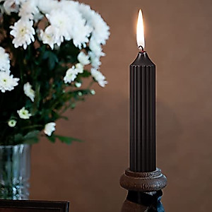 EROKAY Low Temperature Candles, Romantic Candles for Wedding Home (Black)