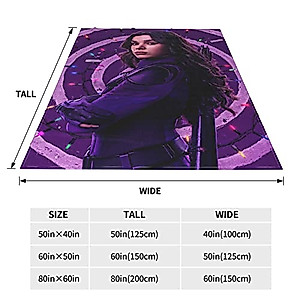 Hailee Steinfeld Flannel Fleece Blankets Ultra-Soft Warm Throw Blankets for Couch and Bed 60"X50"