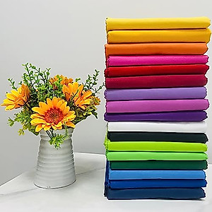 LUMANSUO 100% Cotton Fabric by The Yard，Quilting Fabric for Sewing,Crafts,Embroidery,Quilt Backing, Width 64 inches by Length 4 Yards Darkblue Muslin Fabric