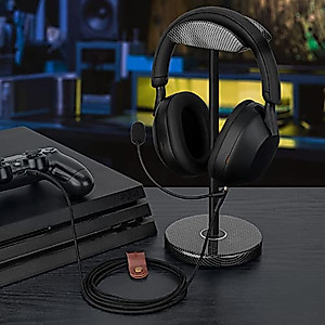 GEEKRIA Boom Mic Headphones Cable Compatible with Sony WH-1000XM5 1000XM4 1000XM3 XB910N XB900N CH710N, 3.5mm Jack Nylon Braided Replacement Cord with Boom Microphone for Gaming & Meeting (5.6 ft)