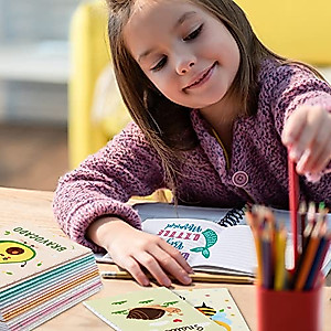 Pajean 20 Pcs Mini Notebooks Journal Notebook with Pun Motivational Notepads for Kids Reward Travel Present Supplies Inspirational Small Pocket Notepad School Office Home Gift