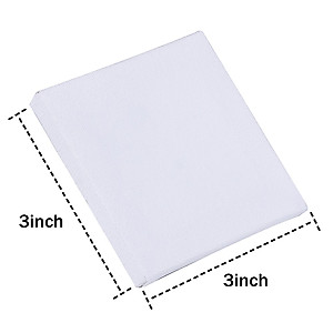 12 Pack Mini Canvas Panels for Halloween Painting Craft Drawing (3 x 3 Inch)