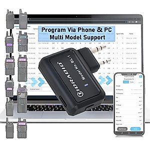 TIDRADIO Ham Radio Wireless Programmer Adapter APP and PC Program for Baofeng UV-5R and Multiple Models No Driver Issues Instead of Program Cable