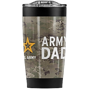 Logovision U.S. Army Dad Stainless Steel Tumbler 20 oz Coffee Travel Mug/Cup, Vacuum Insulated & Double Wall with Leakproof Sliding Lid | Great for Hot Drinks and Cold Beverages