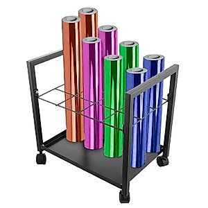 Fumingpal Blueprint Holder - Blueprint Storage Metal Blue Print Storage Organizer with Wheels, 12 Slots Construction Plan Holder to Storage Poster Architectural Rolled Maps for Home Office School