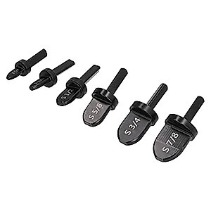 6Pcs Copper Pipe Swaging Tool Drill Bits,Professional Manual Flaring Tool Drill Bit Set 1/4 3/8 1/2 5/8 3/4 7/8