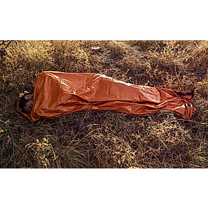 MEKKAPRO SOS Emergency Thermal Bivy Sleeping Bag with Survival Whistle, Survival Bivvy Sack, Mylar Emergency Blanket