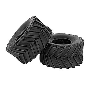 AutoForever 2 Pcs 20x10.00-8 4PR Tubeless Turf Tires Garden Lawn Mower 20-10-8 Tractor Golf Cart Tires