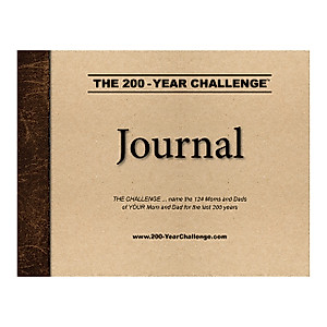 Family Tree Chart - Includes a Really Big, Fill-in-The-Blanks 38" x 25" 7-Generation Genealogy Chart and 16-Page Journal which Covers 200-Years of Your Family's History